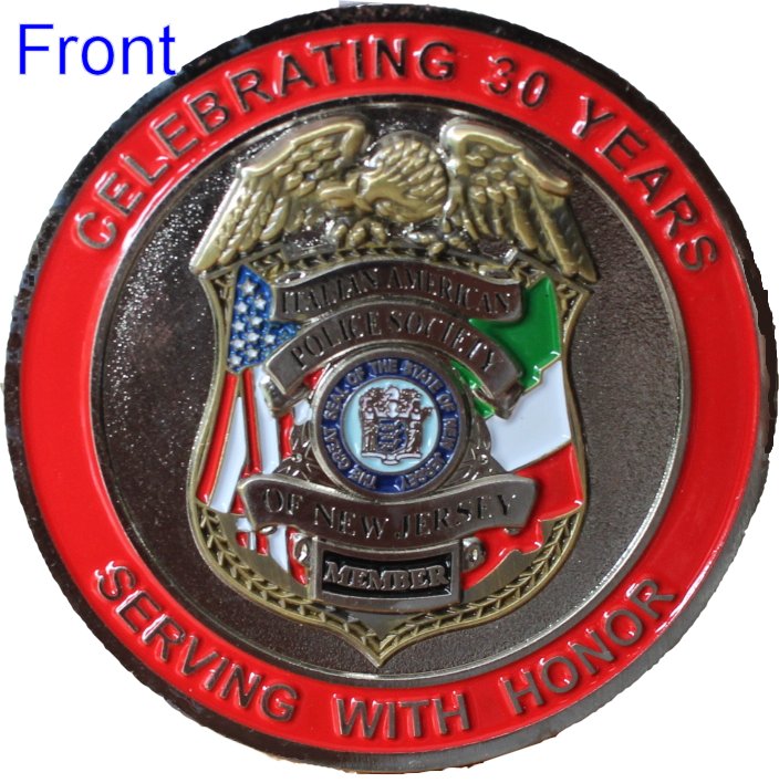 Challenge Coins & Gold Cards - Italian American Police Society